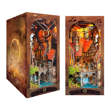 Magic DIY Book Nook Kit | NookTales Fantasy Miniature with Dragon & Castle