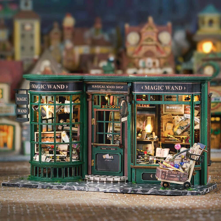 Harry Potter Style Book Nook – 3D Wizard Magic Shop with LED Lights ...