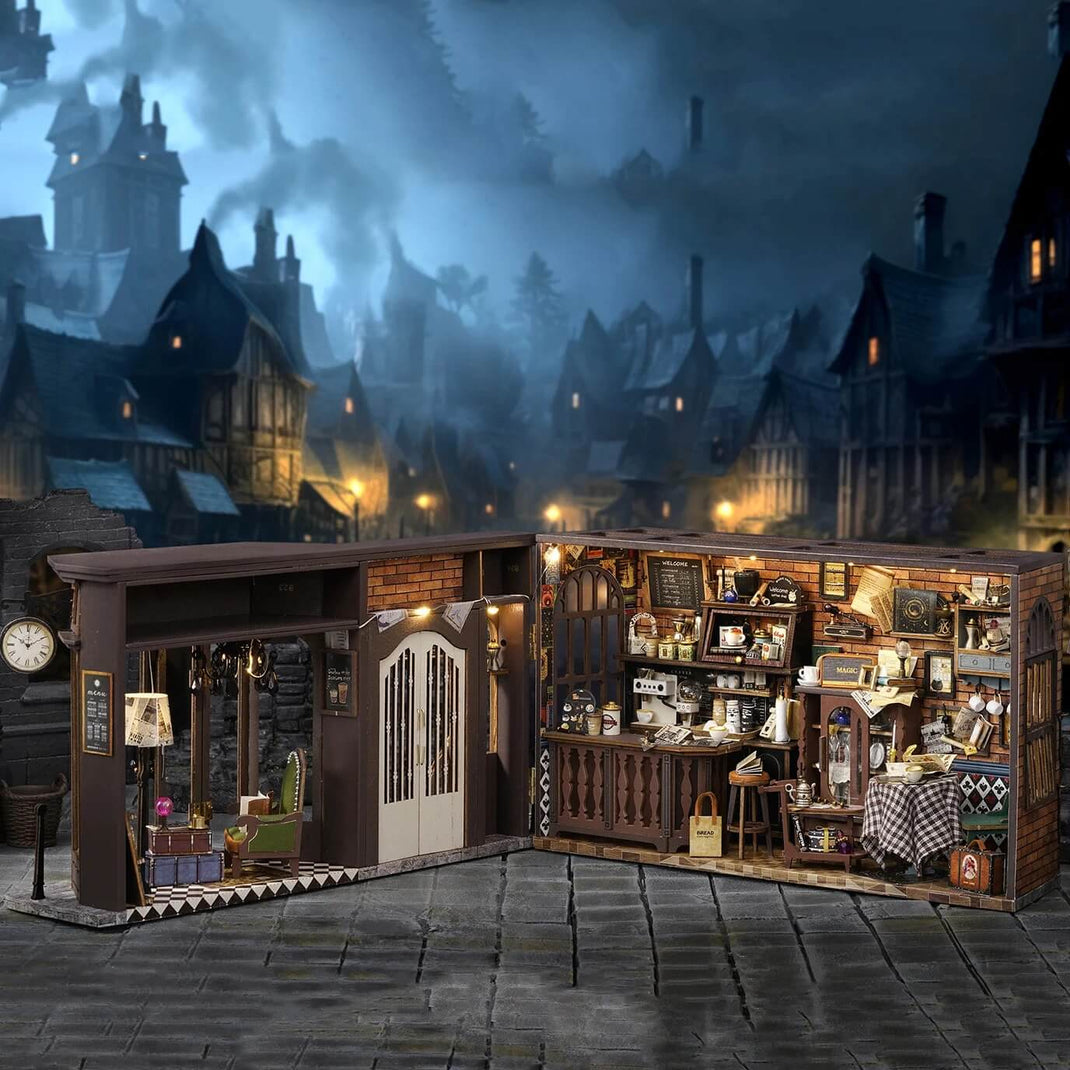 Magic Coffee Shop - 3D Book Nook Kit for Adults & Coffee Lovers – NookTales