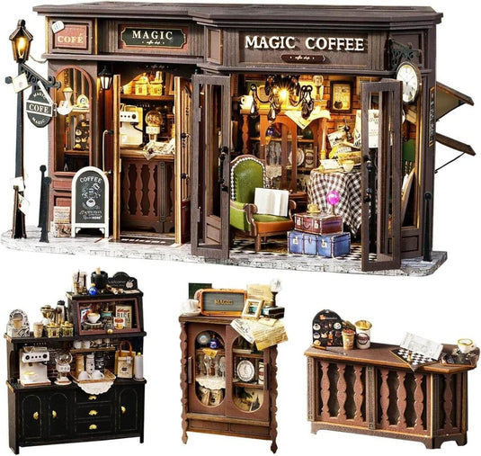 Magic Coffee Shop - 3D Book Nook Kit for Adults & Coffee Lovers – NookTales