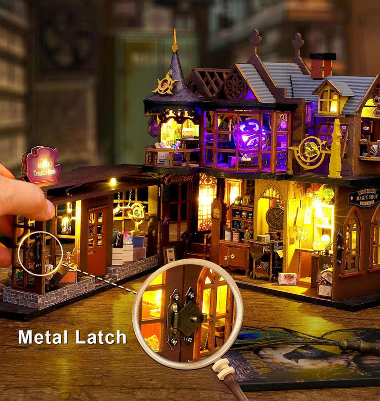 Magic Treasure House Book Nook Kit – Fantasy Miniature by NookTales
